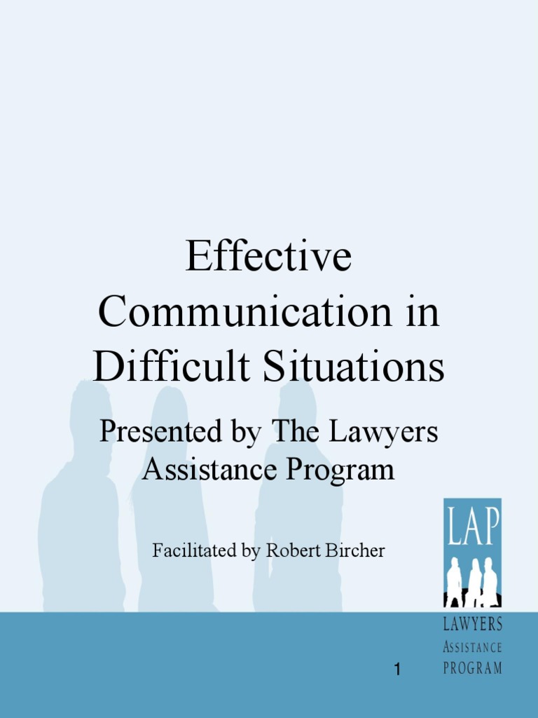 Effective Communication in Difficult Situations | PDF | Anger | Empathy