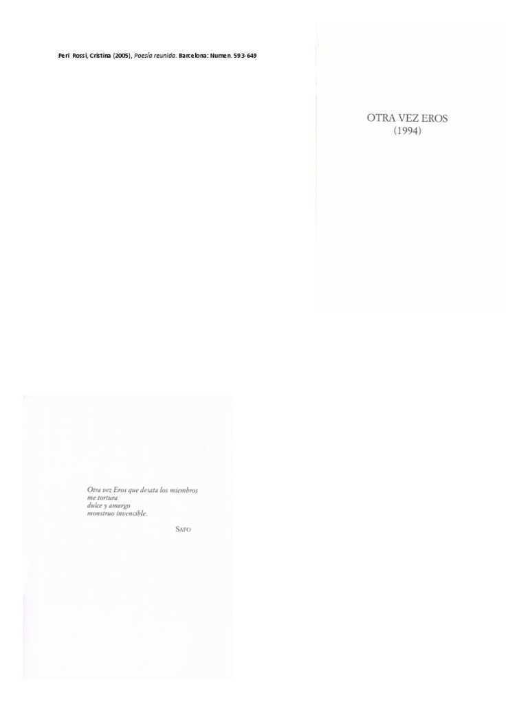 Otra Vez Eros | PDF | Clásicos