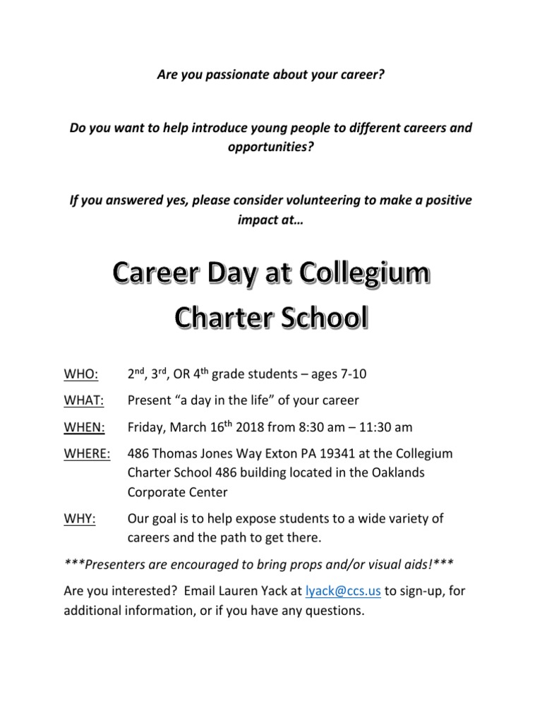 Career Day Flyer | PDF