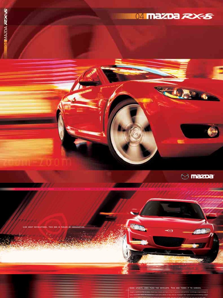 2004 Rx8 Brochure | PDF | Internal Combustion Engine | Machines