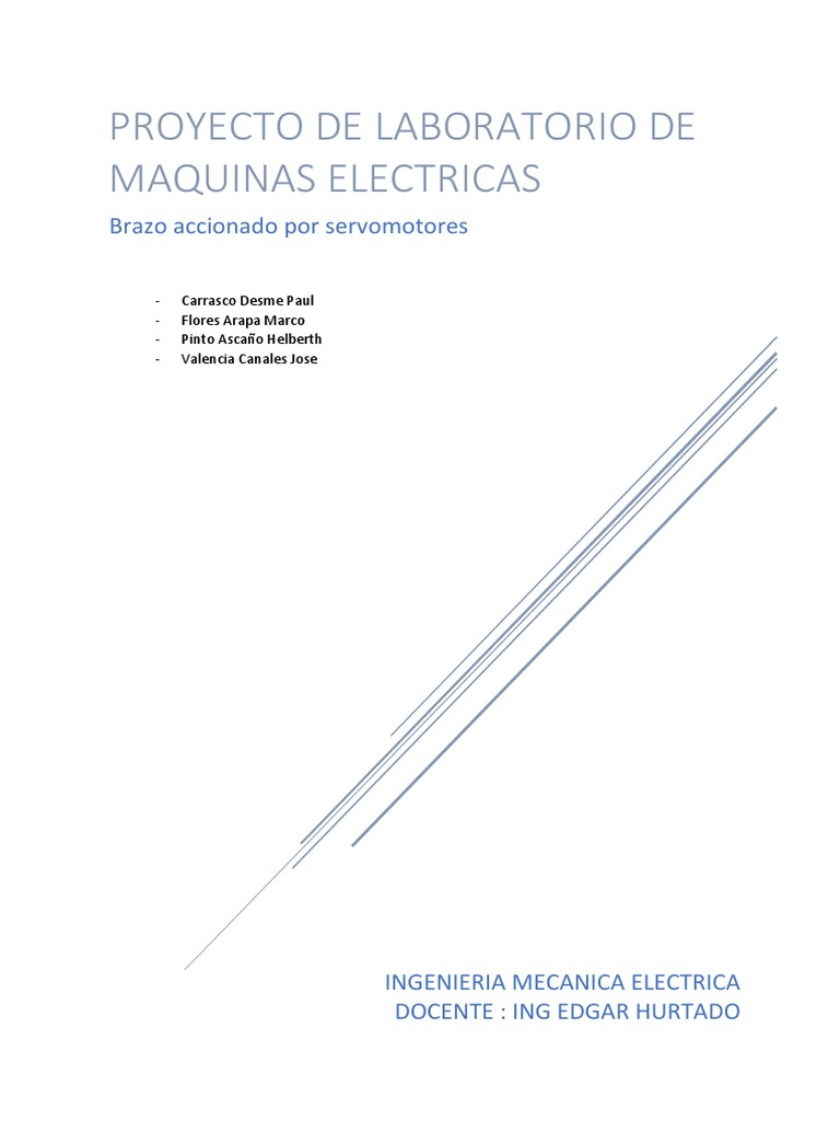Proyecto de Laboratorio de Maquinas Electricas | PDF | Ingenieria Eléctrica | Electromagnetismo