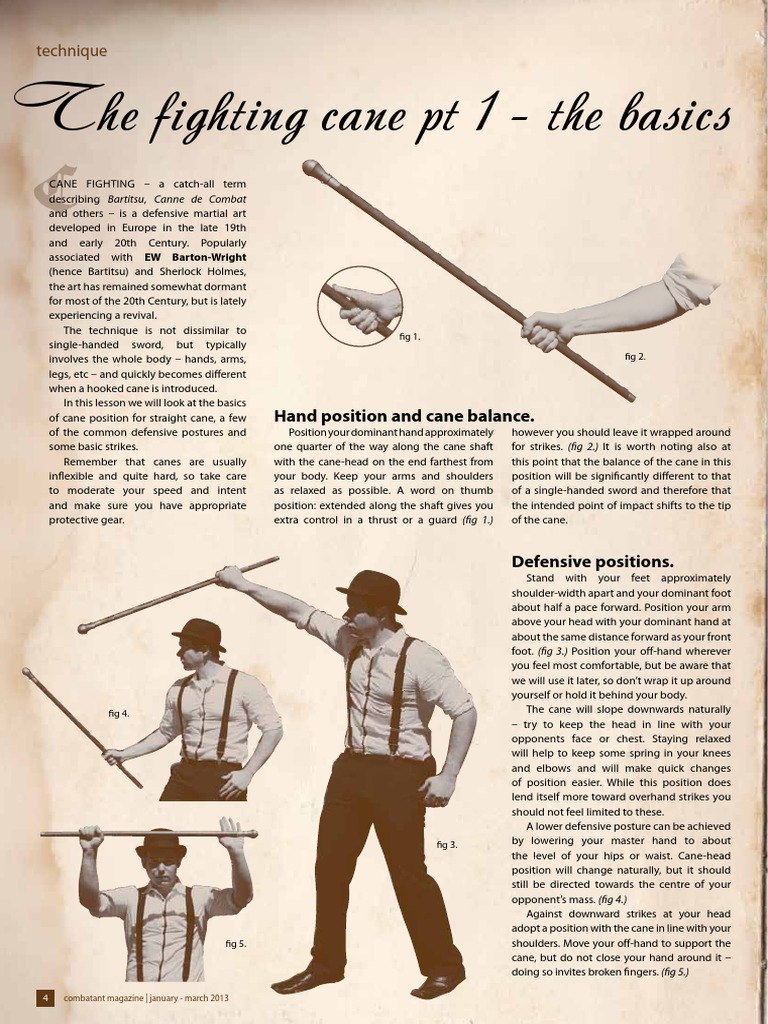 The Fighting Cane (Baritsu) | PDF | Individual Sports | Combat Sports