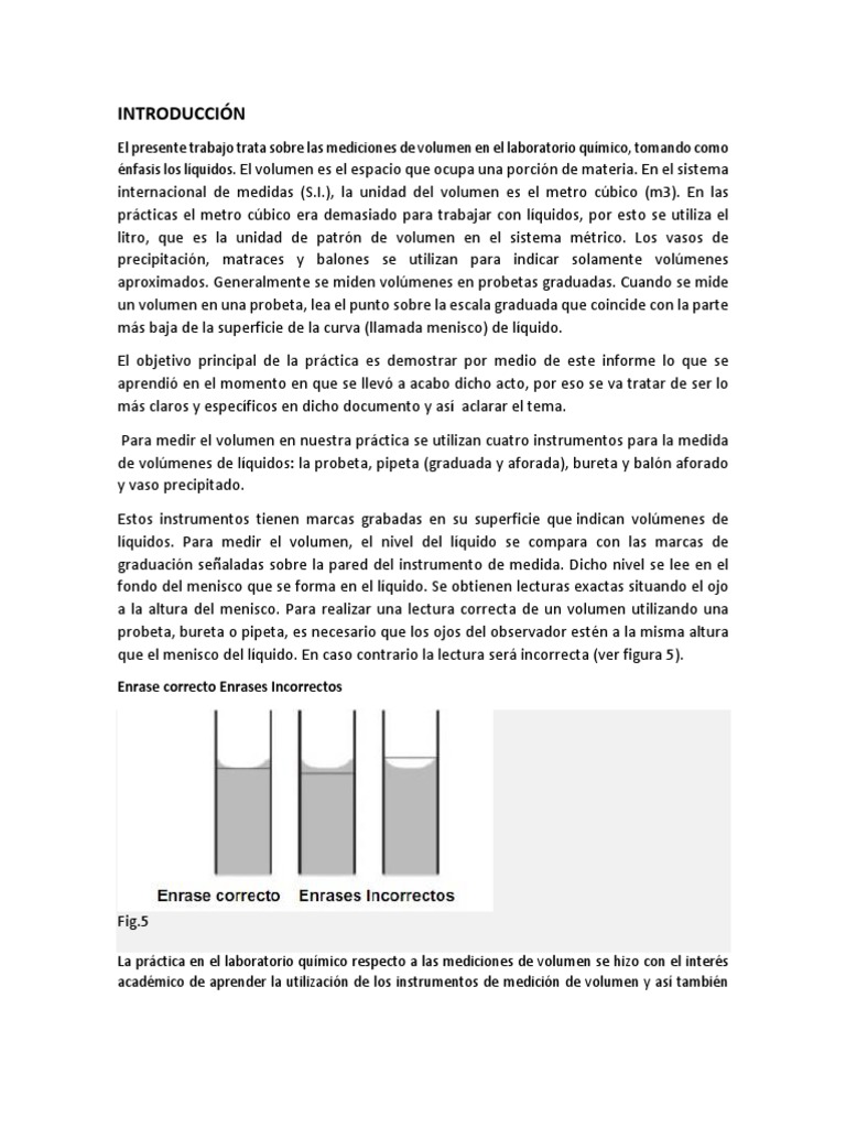 Introducción volumen | PDF | Volumen | Medición