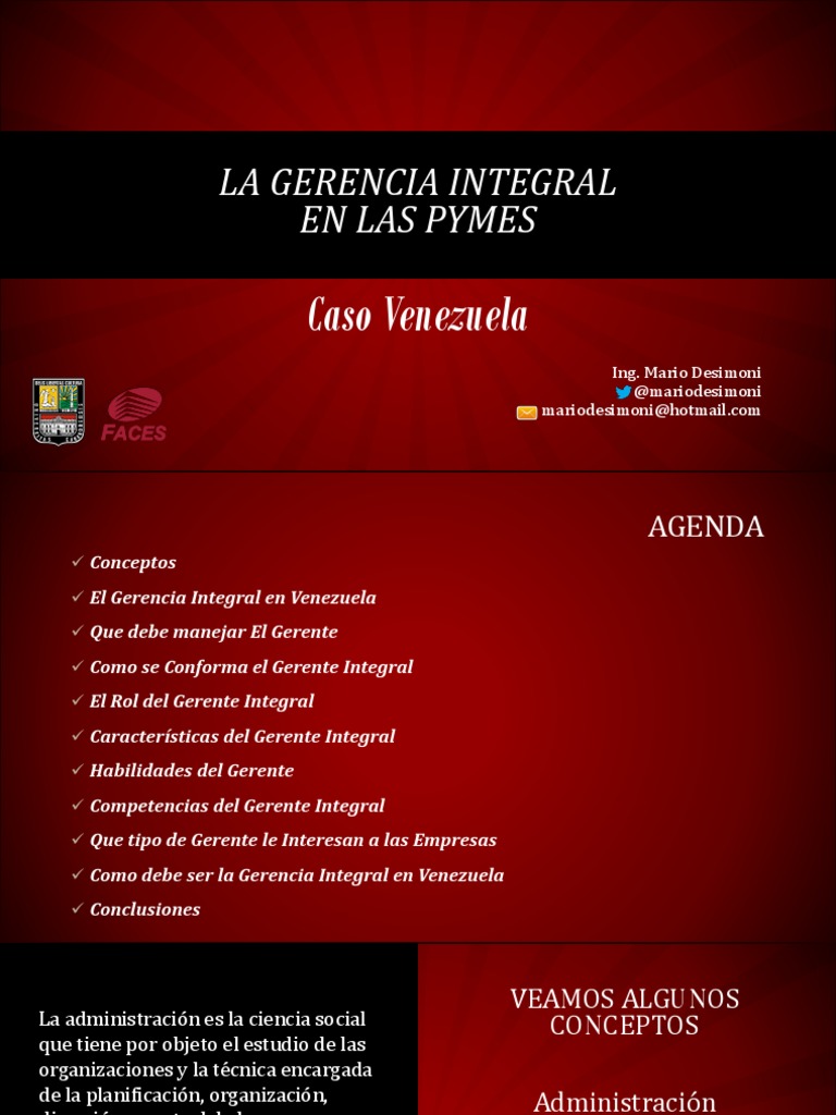 La Gerencia Integral | PDF | Pequeñas y medianas empresas | Planificación