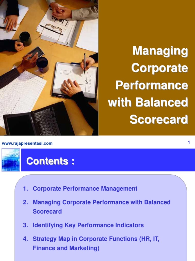 Managing Corporate Performance With Balanced Scorecard | PDF ...