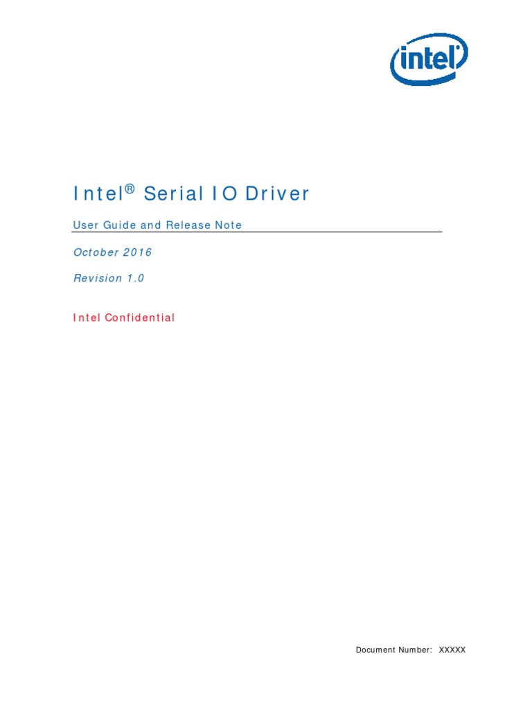 Intel Serial IO - Bring Up Guide and Release Note Rev1p0 | PDF ...