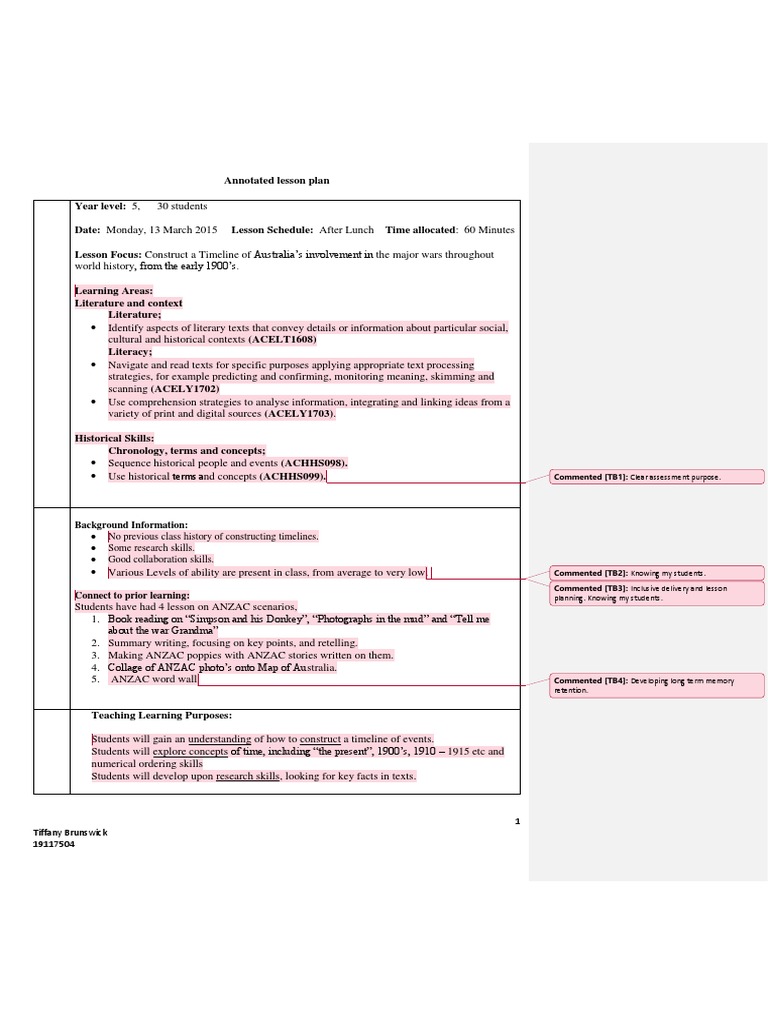 Philosophy Annotated Lesson Plan | PDF | Educational Assessment | Change