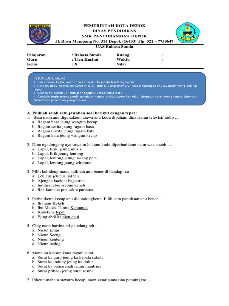 10 Bhs Sunda Bu Tien | PDF