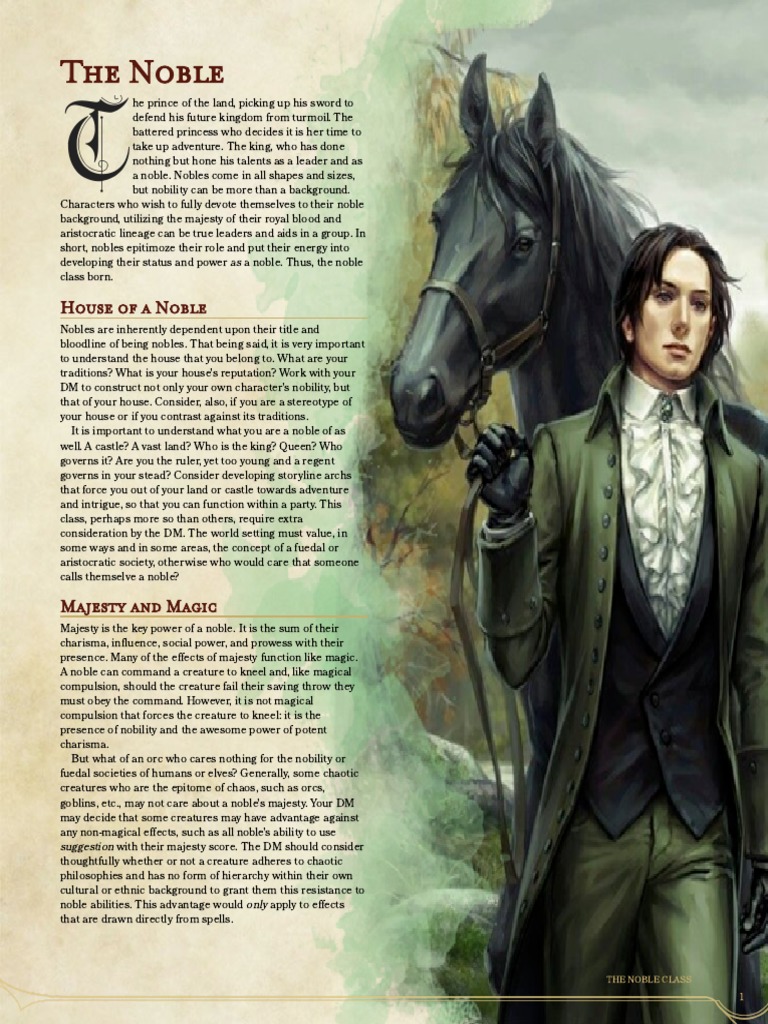 The Noble: House of A Noble | PDF