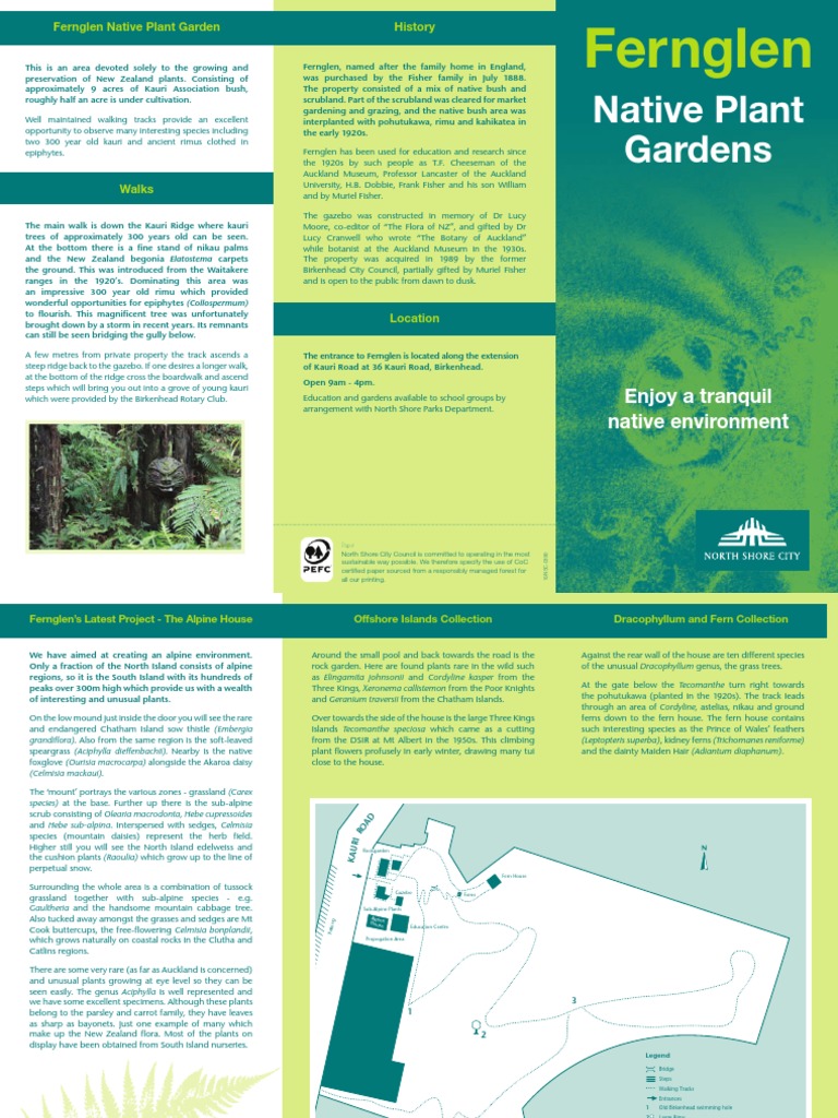 Fernglen Native Plant Gardens Brochure | PDF | Plants | Organisms