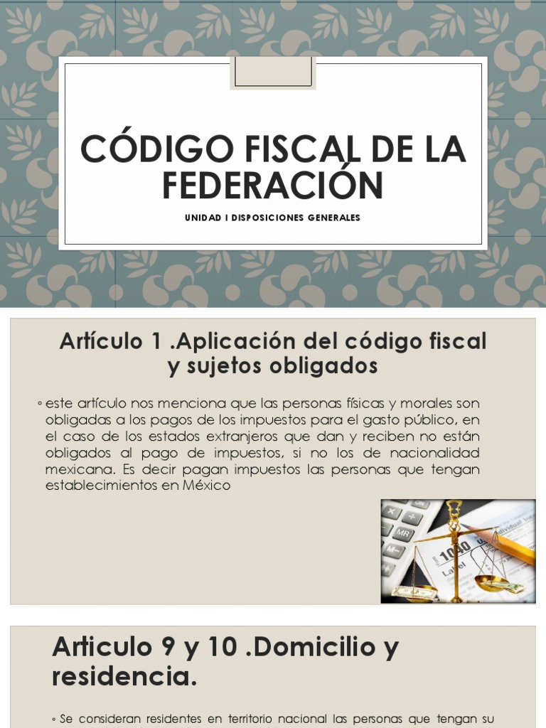 Exposición Del Código Fiscal de La Federación | PDF | Ley de fideicomiso | Impuestos