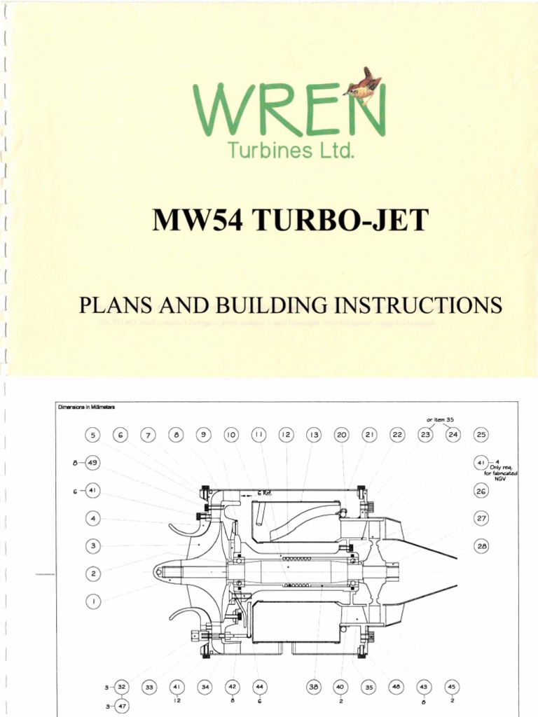 MW 54 Turbo Jet Engine Plans | PDF