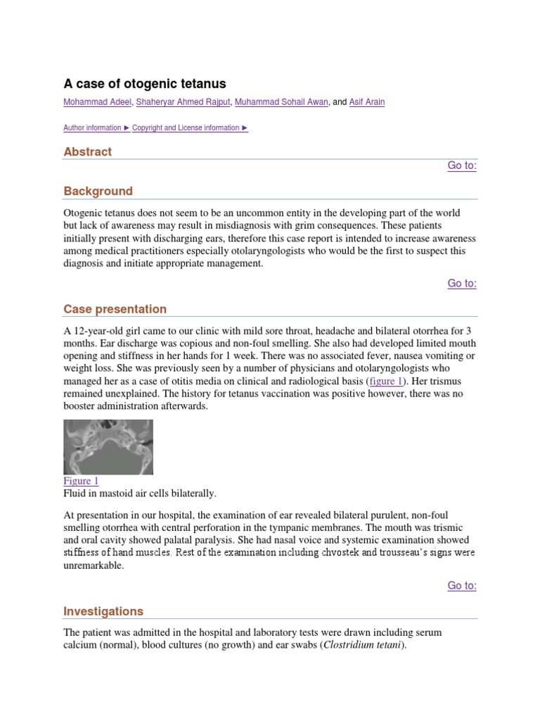 BMJ Case Report | PDF | Medical Specialties | Nervous System