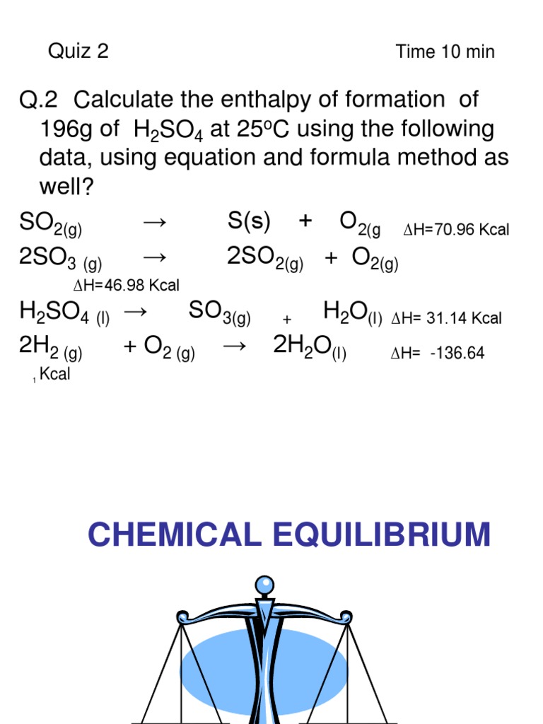 2. Chemical Equilibrium | Chemical Equilibrium | Mechanics