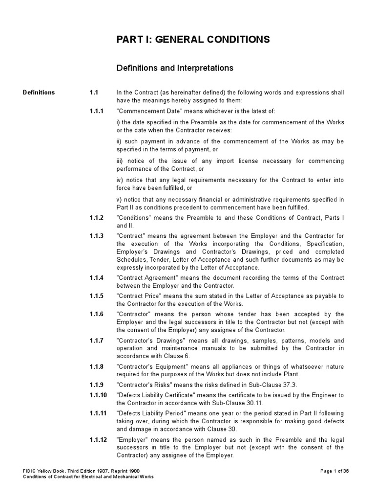 3.part I General Conditions | Download Free PDF | General Contractor ...