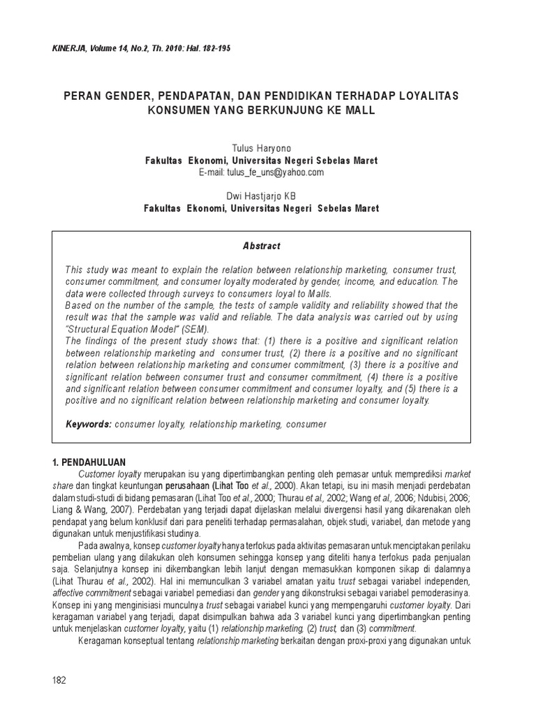 Sem Dengan Variabel Moderator Gender | PDF | Career & Growth | Social ...