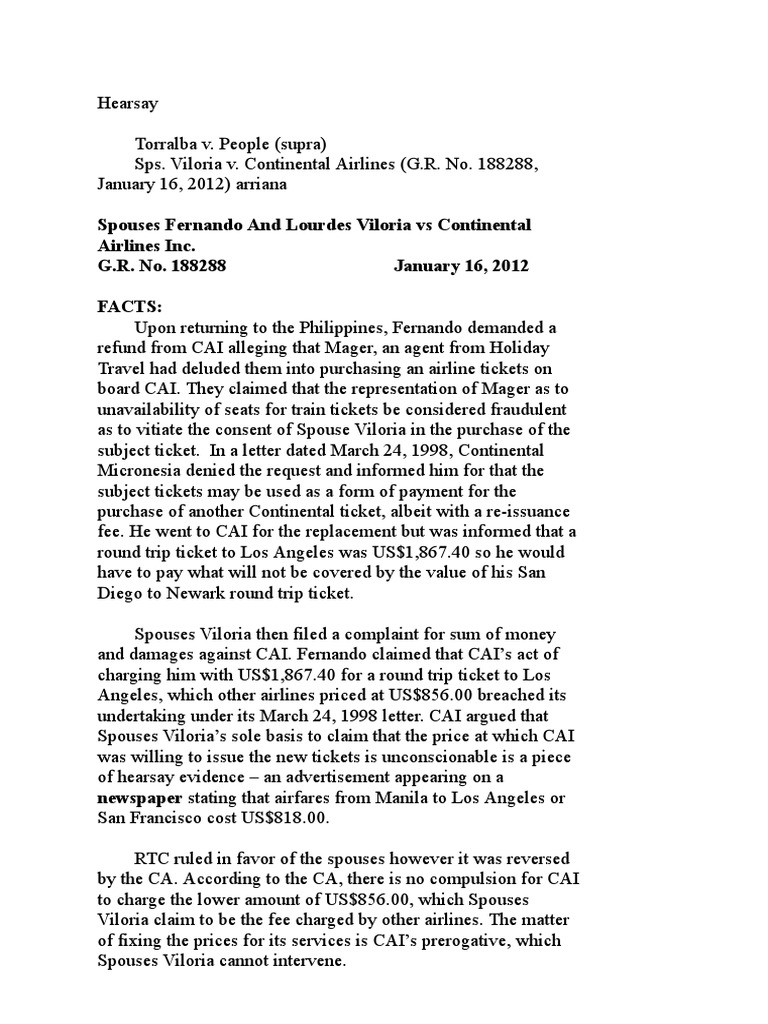 Evidence Third Set | PDF | Hearsay | Hearsay In United States Law