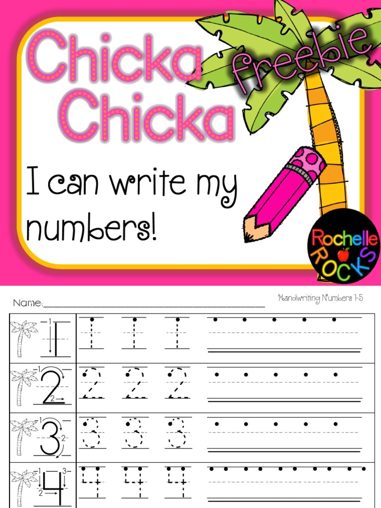 Chicka Chicka Handwriting Numbers | PDF