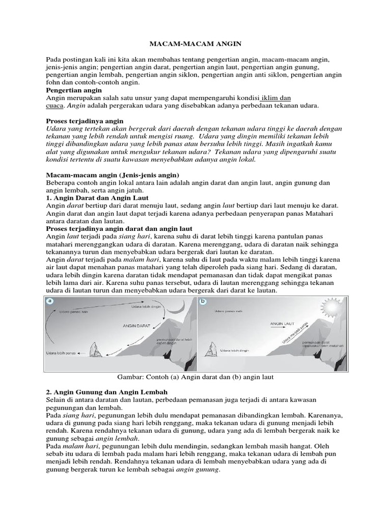 Macam Angin | PDF
