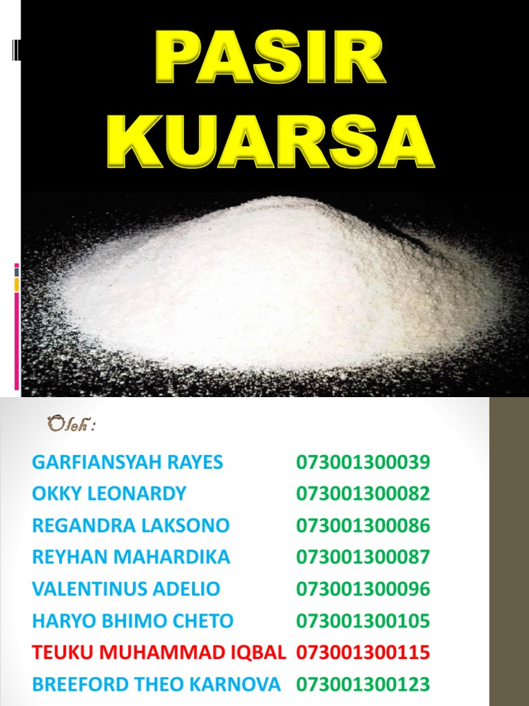 Eksplorasi dan Pemanfaatan Pasir Silika | PDF