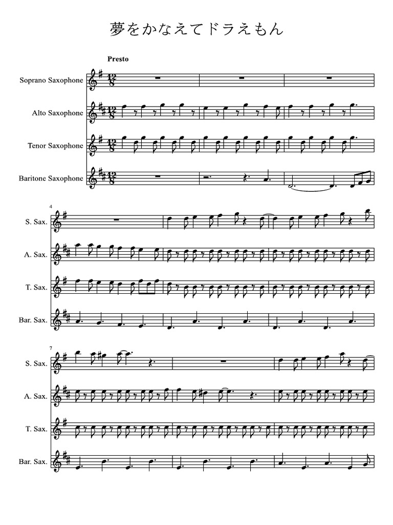 Doraemon-Score and Parts | PDF