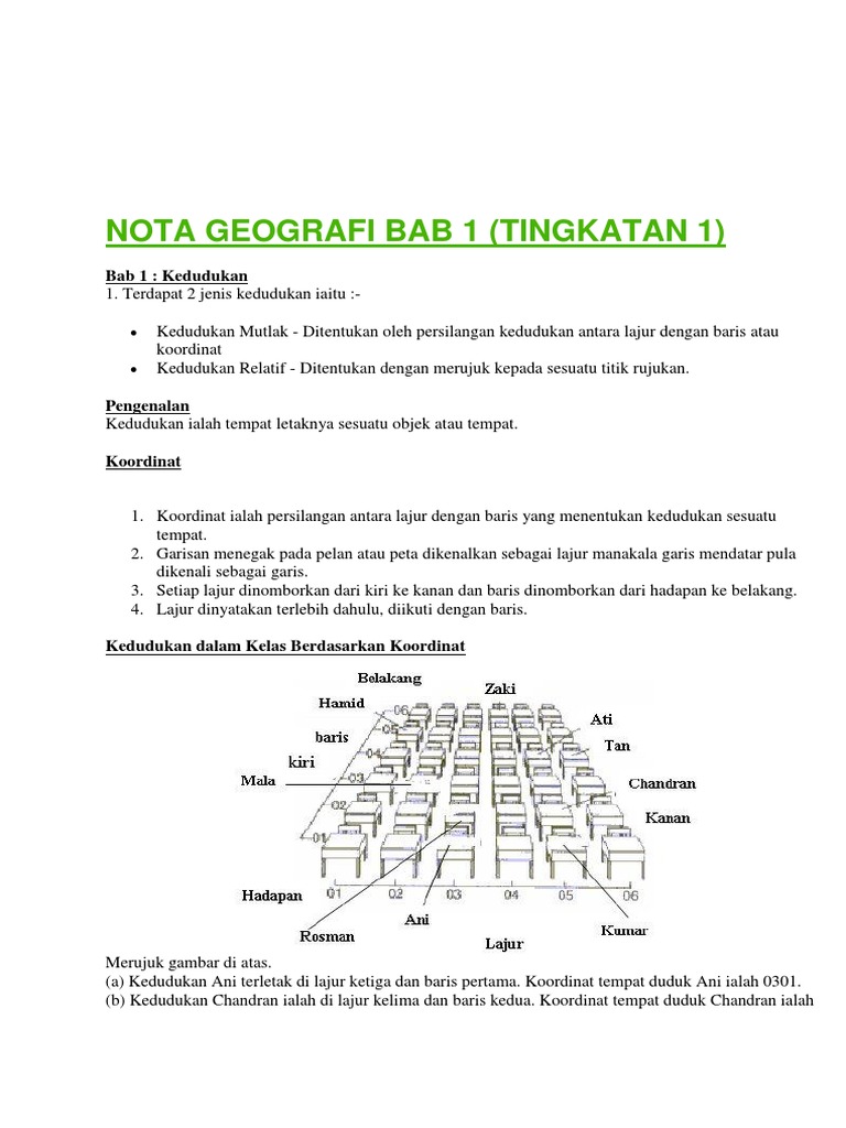 Nota Geografi Bab | PDF
