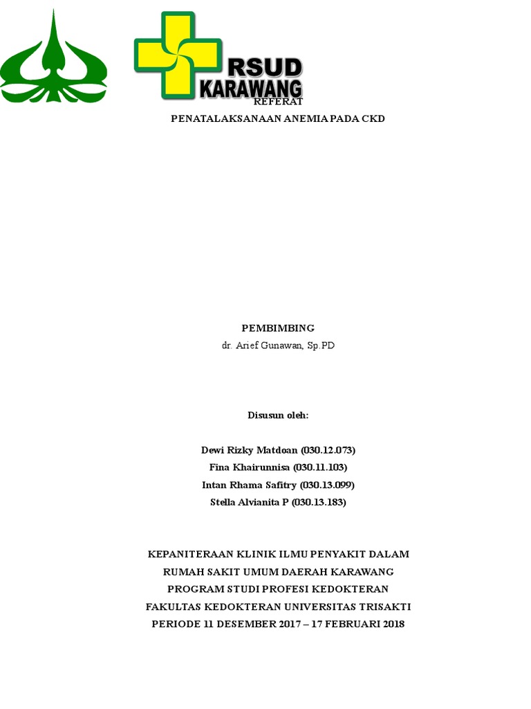 Patofisiologi Anemia pada CKD | PDF