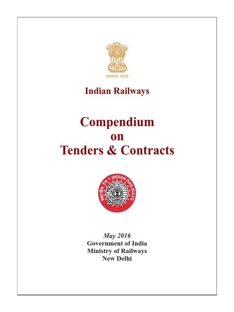 Indian Railways Tenders & Contracts Compendium | PDF | Specification (Technical Standard) | Money