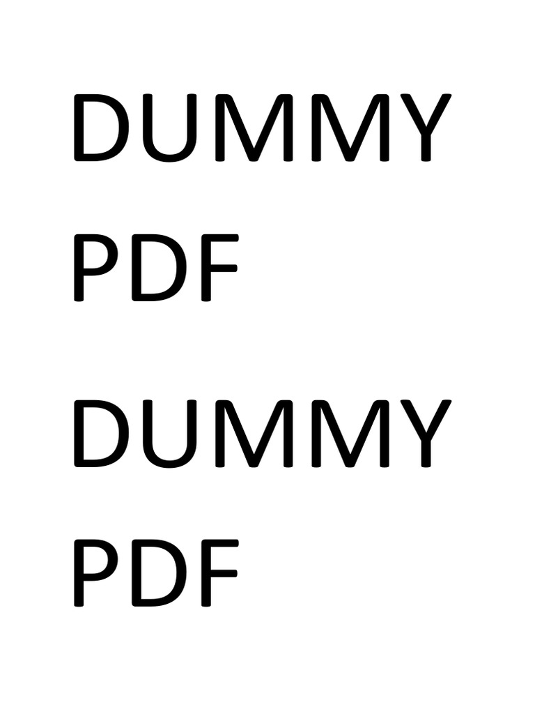 Dummy PDF Dummy PDF | PDF