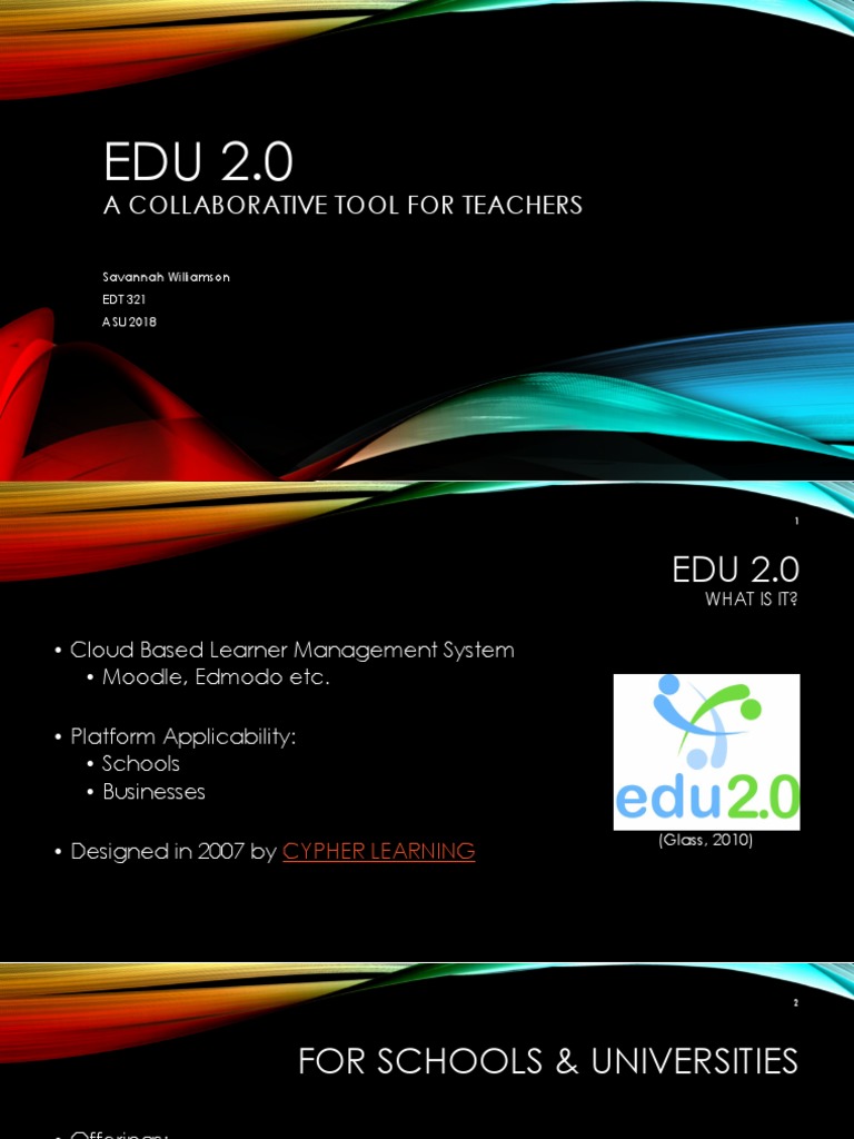 EDU 2.0: A Collaborative Learning Tool | PDF | Social Media | Popular ...