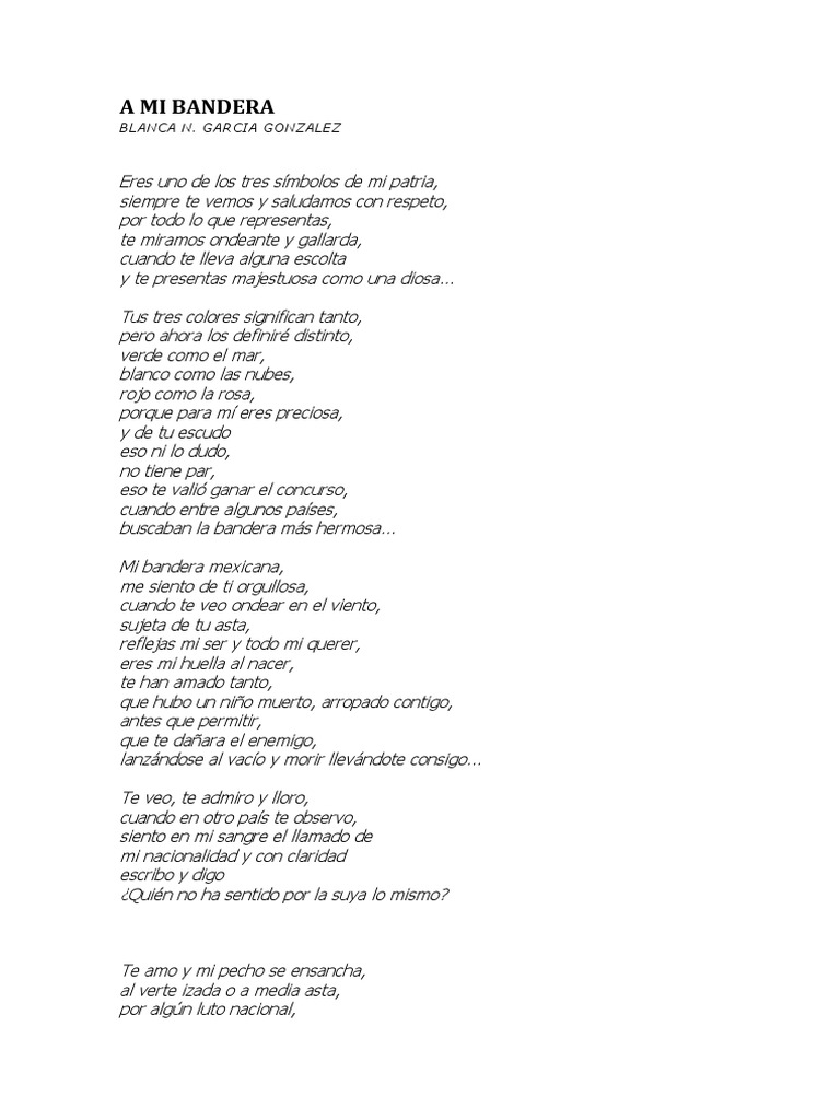 A Mi Bandera | PDF | Poesía