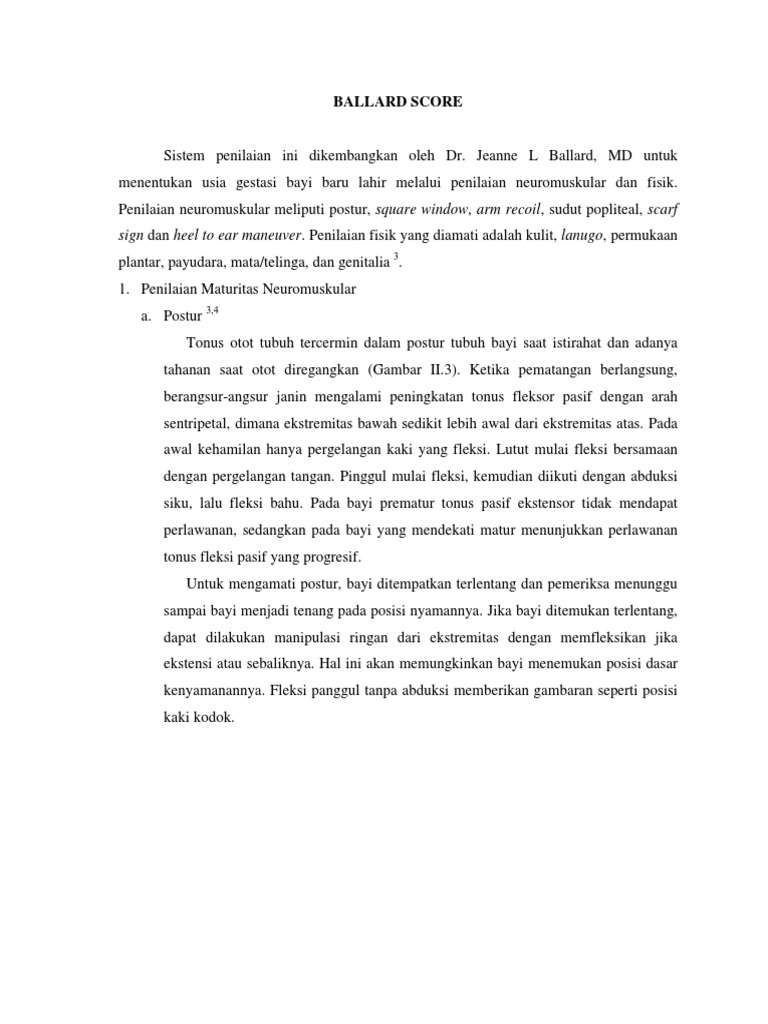 Ballard Score - New PDF | PDF