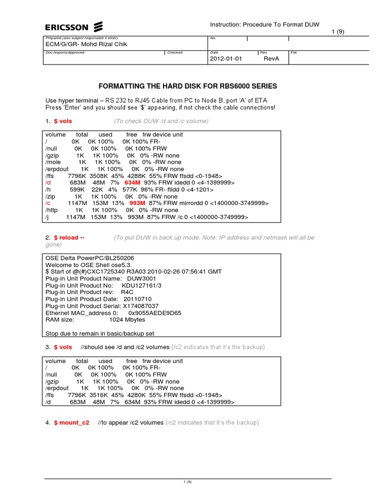 Procedure To Formatting Hard Disk DUW | PDF | Directory (Computing) | Password