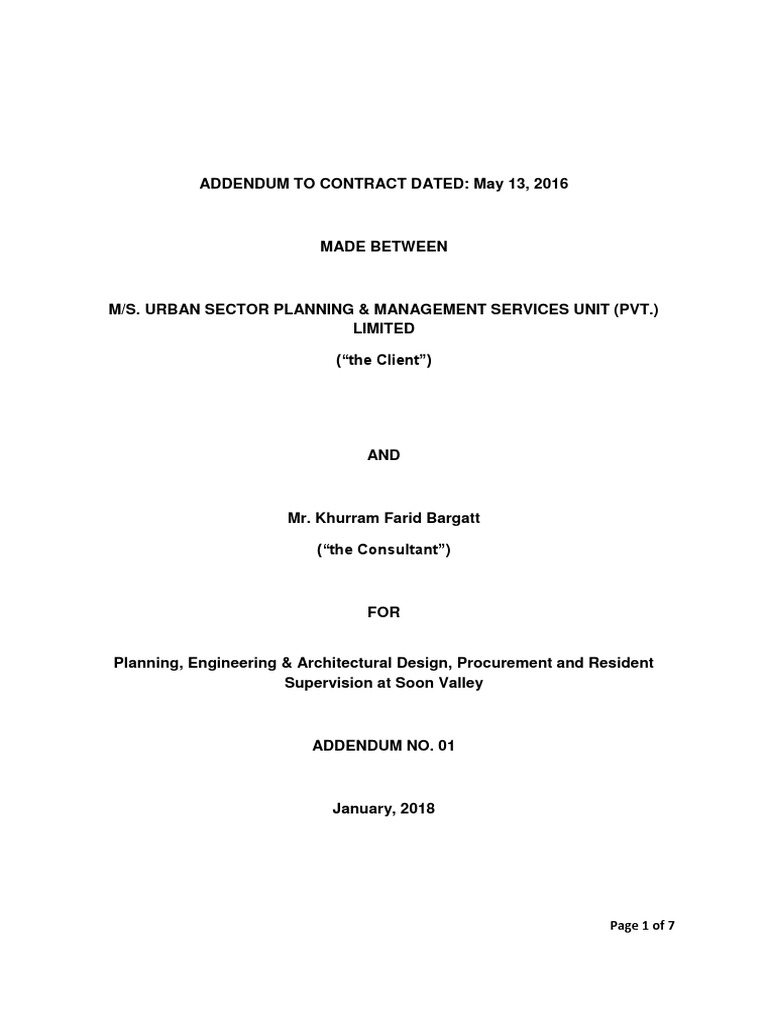 Addendum 1.revised | PDF | Construction Bidding | Government