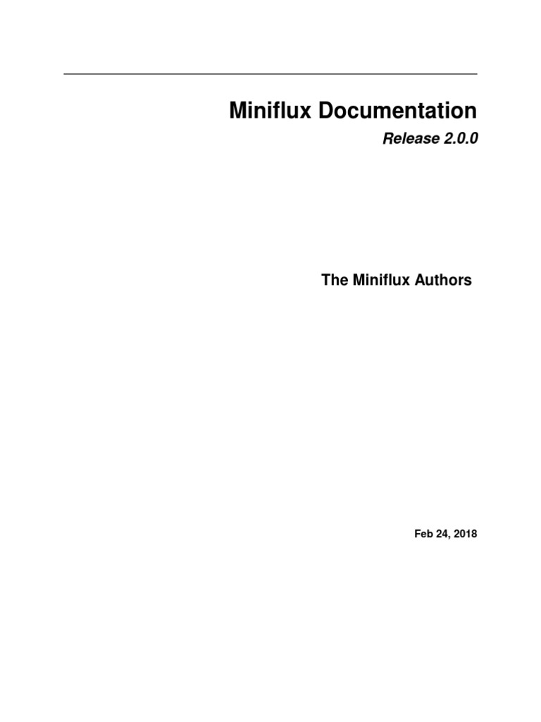 Miniflux Documentation, Release 2.0.0: An Introduction to the Features ...
