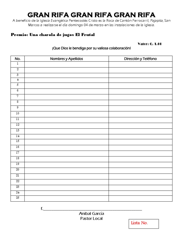 Gran Rifa Gran Rifa Gran Rifa | PDF