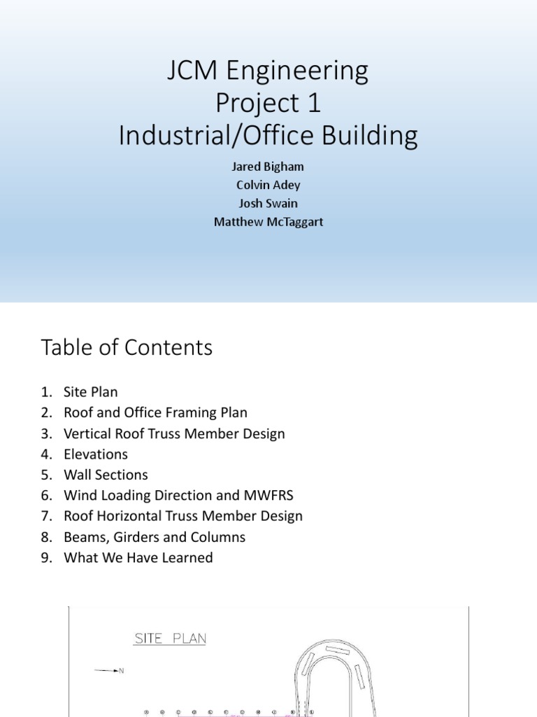 Project 1 Presentation - JCM Engineering | PDF | Crane (Machine) | Truss