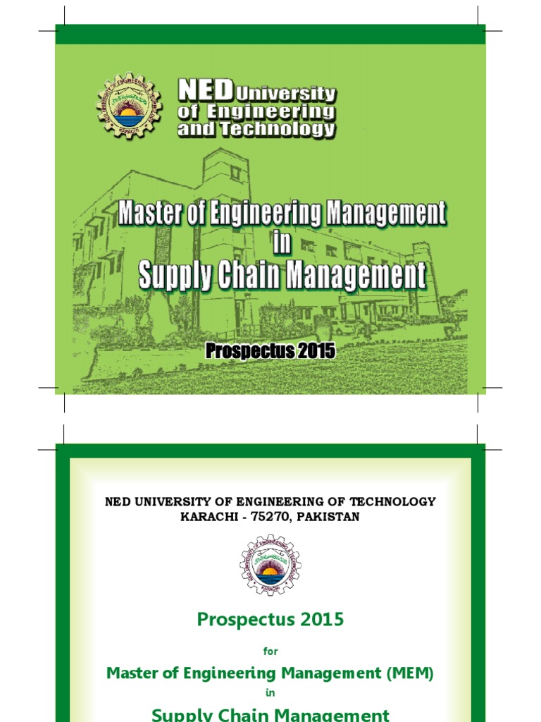 Prospectus of MEM Program at NED University PDF | Download Free PDF ... Prospectus of MEM Program at NED University PDF | Download Free PDF ...