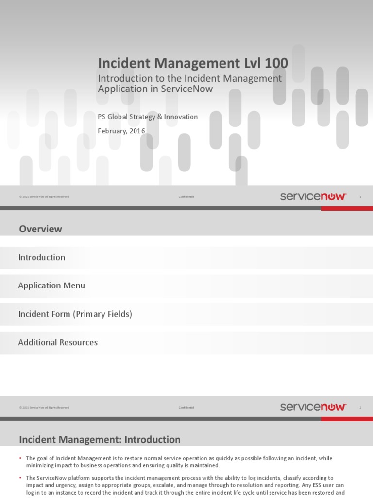 Incident Management LVL 100: Introduction To The Incident Management ...