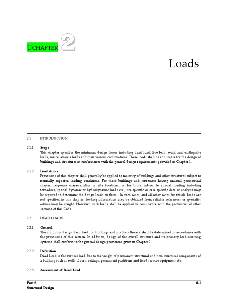 Loads | PDF | Structural Load | Roof