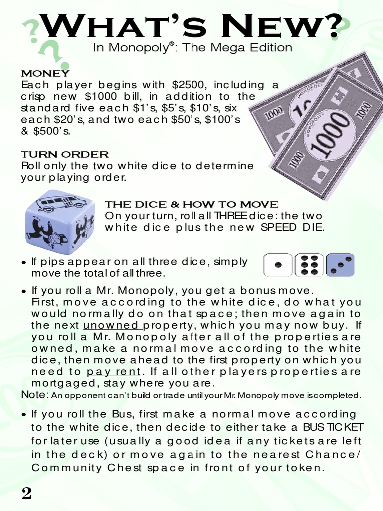 In Monopoly: The Mega Edition: Money | PDF | Mortgages | Loans