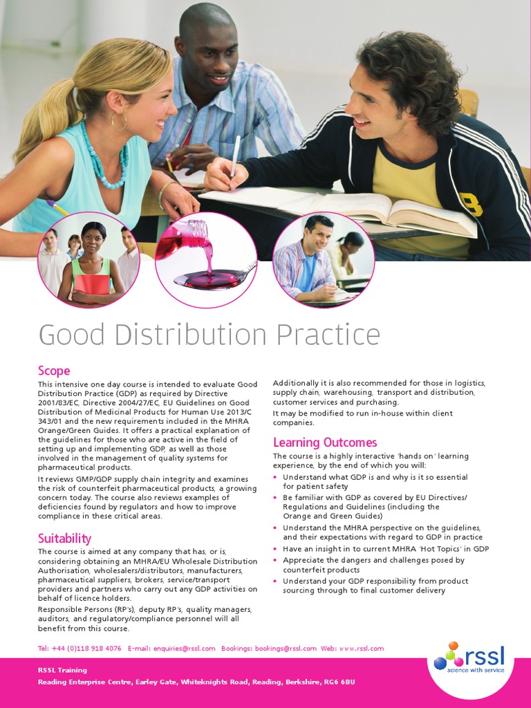 RSSL Training Good Distribution Practice | PDF | Supply Chain ...