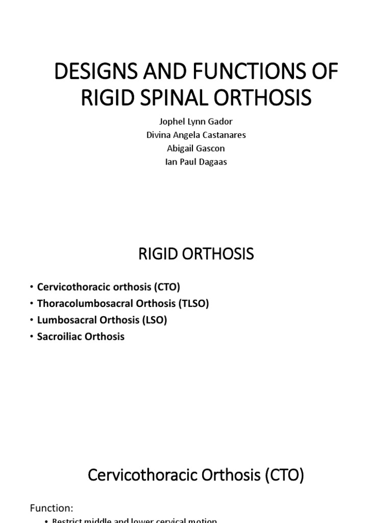 OPO Designs and Function | PDF | Vertebral Column | Musculoskeletal System