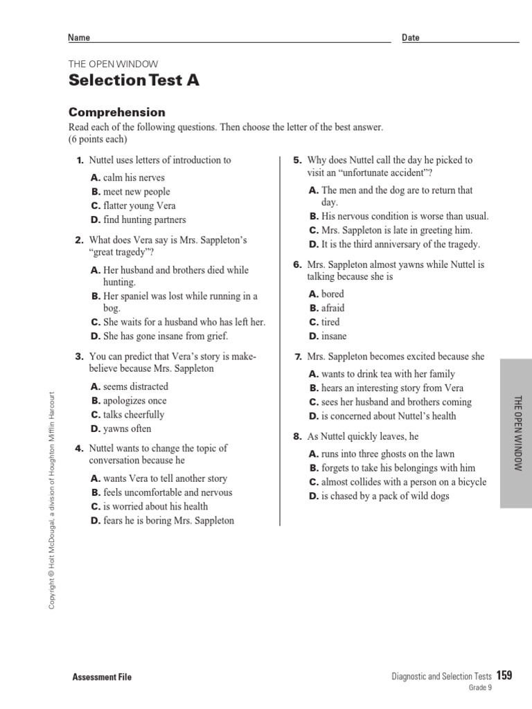 The Open Window Questions | PDF