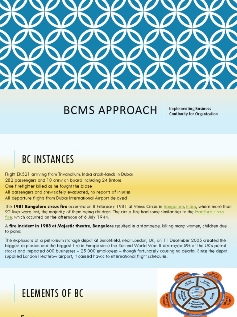 Bcms Approach Isaca | PDF | Business Continuity | Threat (Computer)