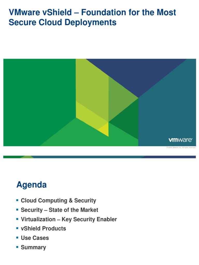 VMware Vshield Presentation PP en Dec10 | PDF | Virtual Machine | Cloud Computing