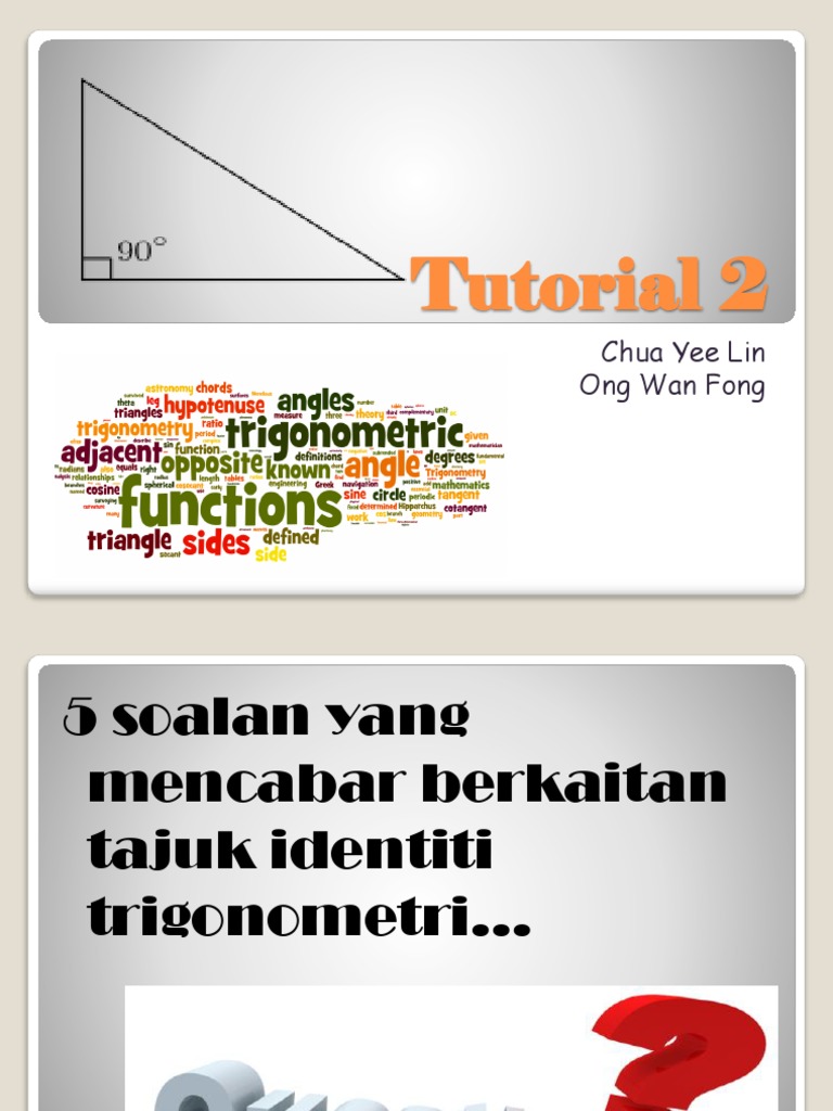 Tutorial 2: Chua Yee Lin Ong Wan Fong | PDF | Home & Garden