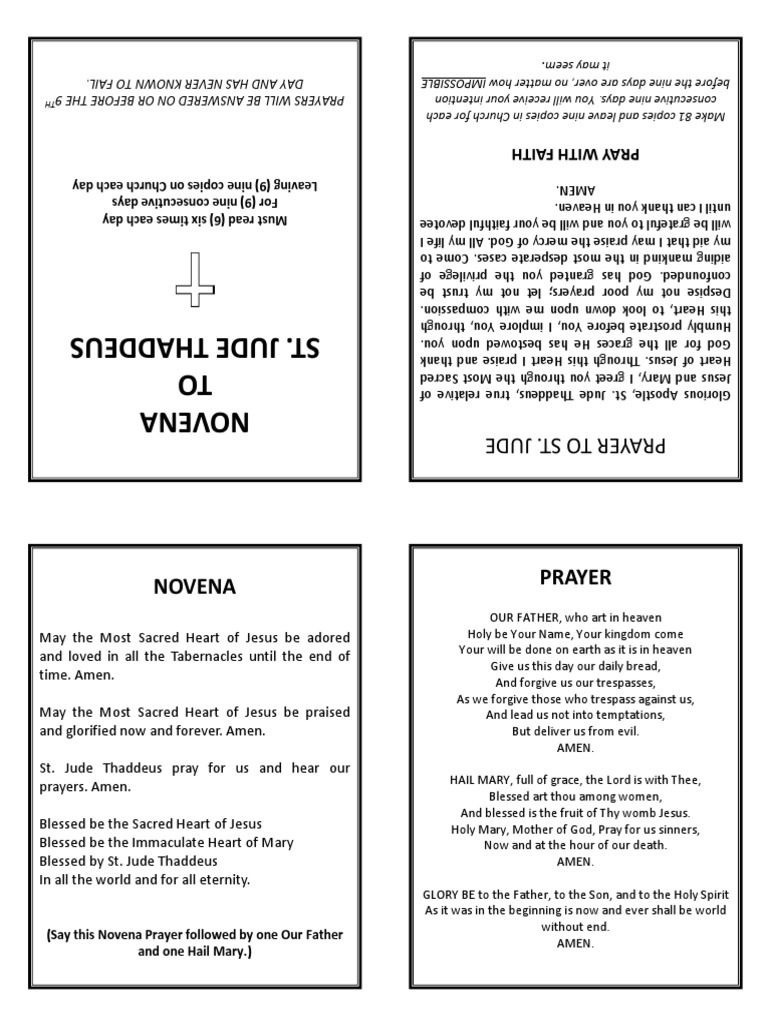 ST Jude | PDF | Lord's Prayer | Prayer