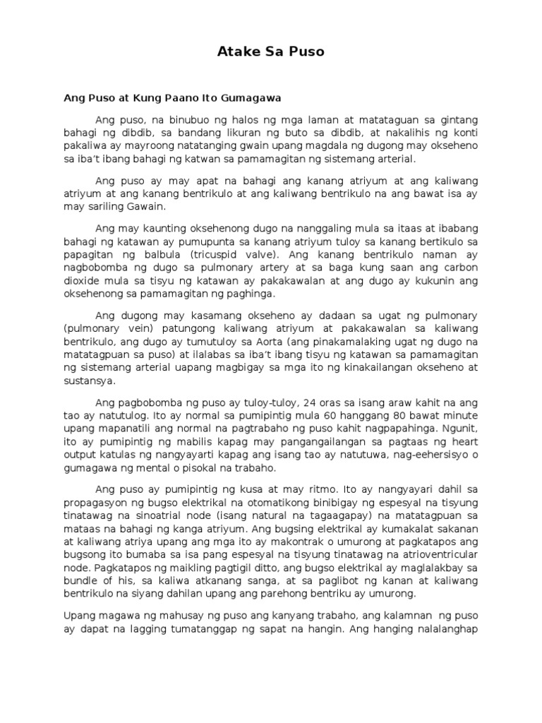 Atake Sa Puso | PDF