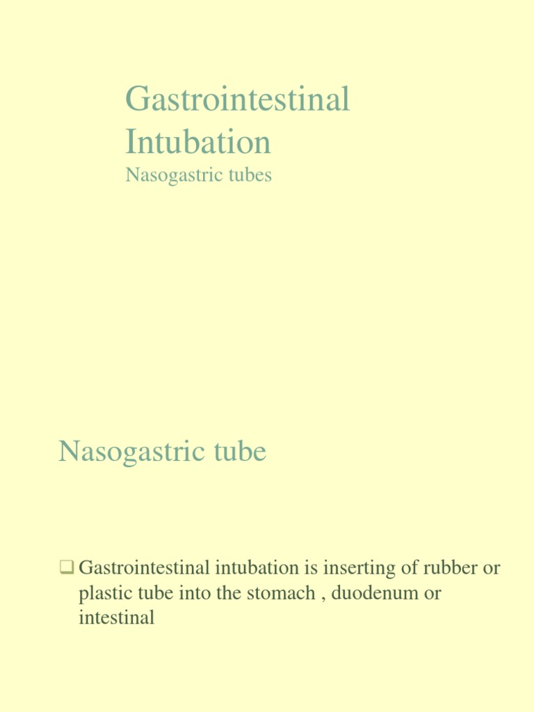 Nasogastric Tube Insertion Guide | PDF | Gastrointestinal Tract ...